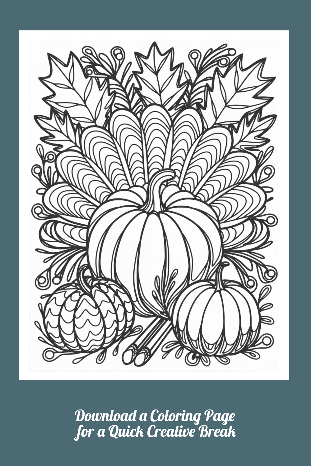 Coloring Page – Another Thanksgiving Day Scene – Read First Chapter.com